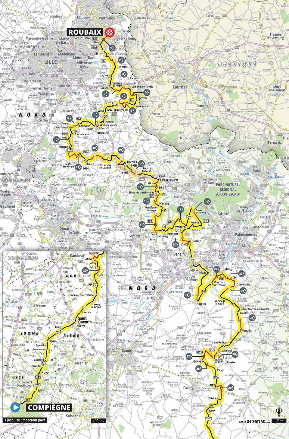 2023-paris-roubaix-route | Bike News Mag